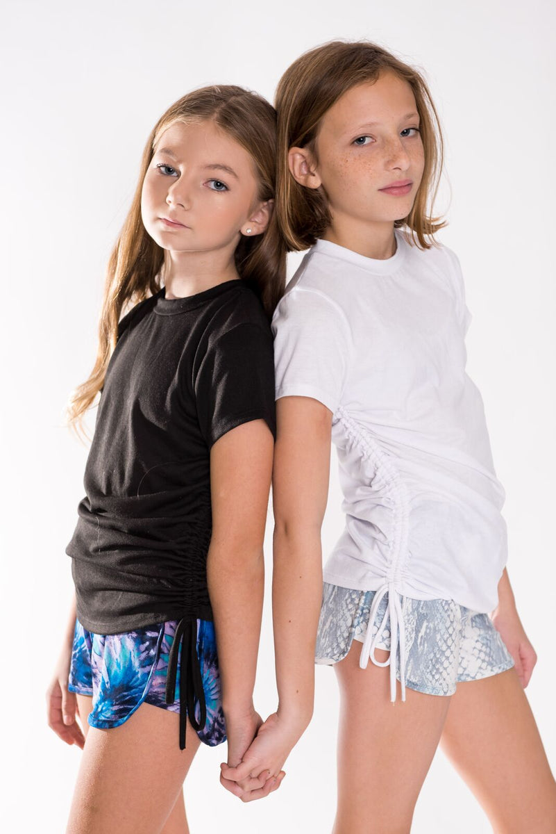 Tweenstyle Shorts, Blue Tie Dye – Stoopher & Boots